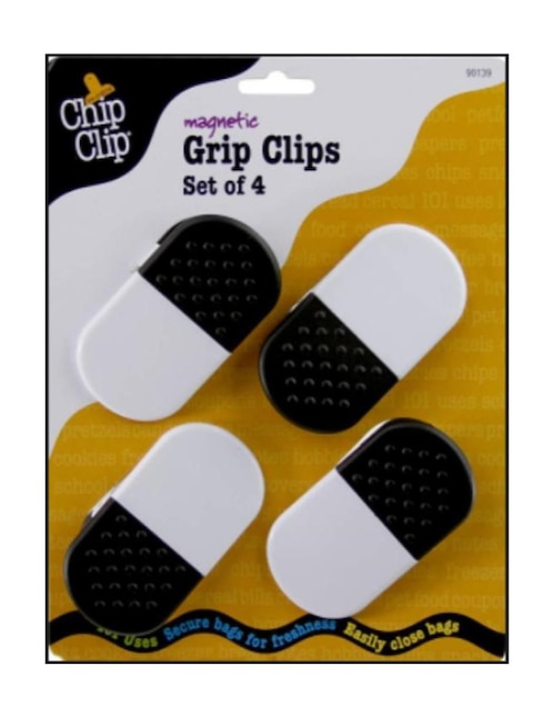Clip para bolsas Chip Clip de plástico 4 piezas 1