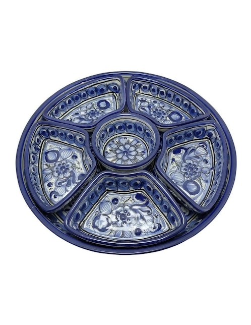 Set botanero Zvezda Talavera de Cerámica con 6 divisiones 1