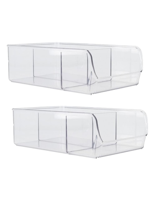 Set contenedores Simply Box de plástico 2 piezas 1