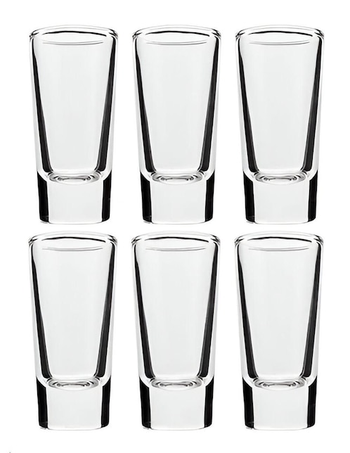 Set de tequileros Vencort de vidrio con 6 piezas 1