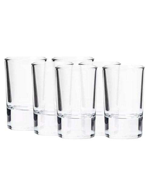 Set de tequileros Borgonovo Indro de vidrio con 6 piezas 1