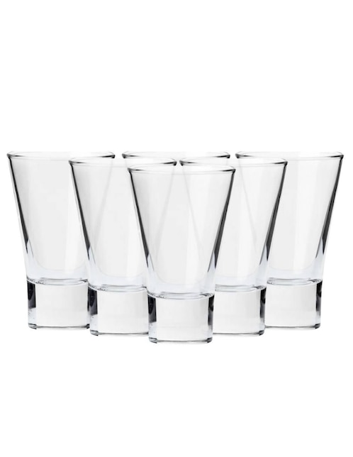 Set de tequileros Borgonovo Serie V de vidrio con 6 piezas 1