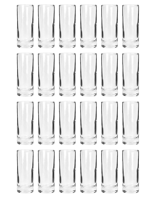 Set de tequileros Vencort de vidrio con 24 piezas 1