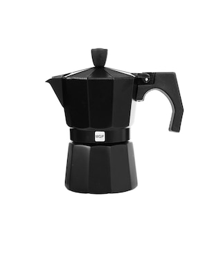 Cafetera italiana Magefesa aluminio Kenia 9 tazas negra