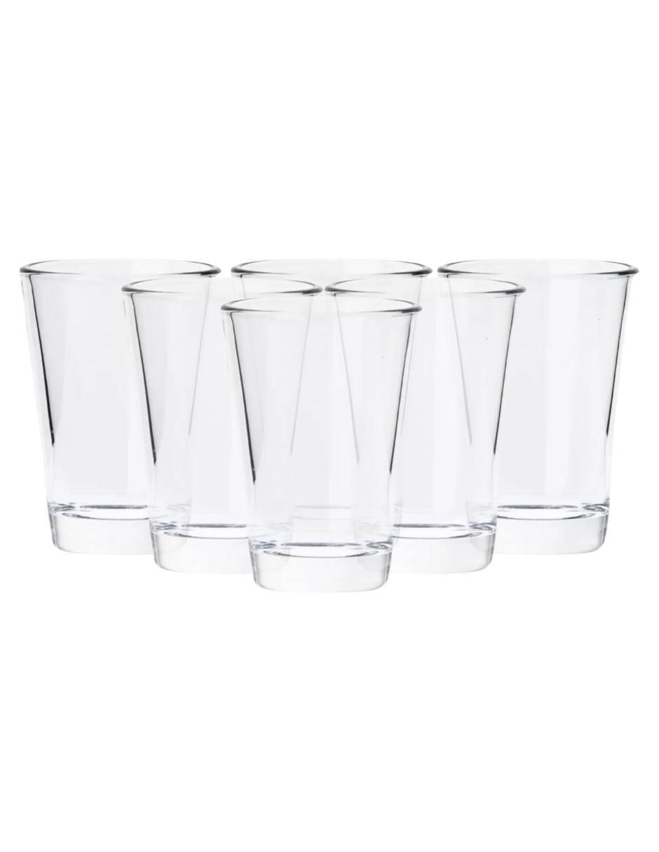Set de tequileros Borgonovo Conic de vidrio con 6 piezas